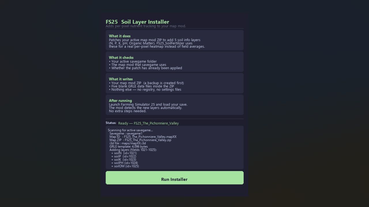 Density Layer Installer V1.4.0.0 FS25 Mod | Farming Simulator 22 Mod