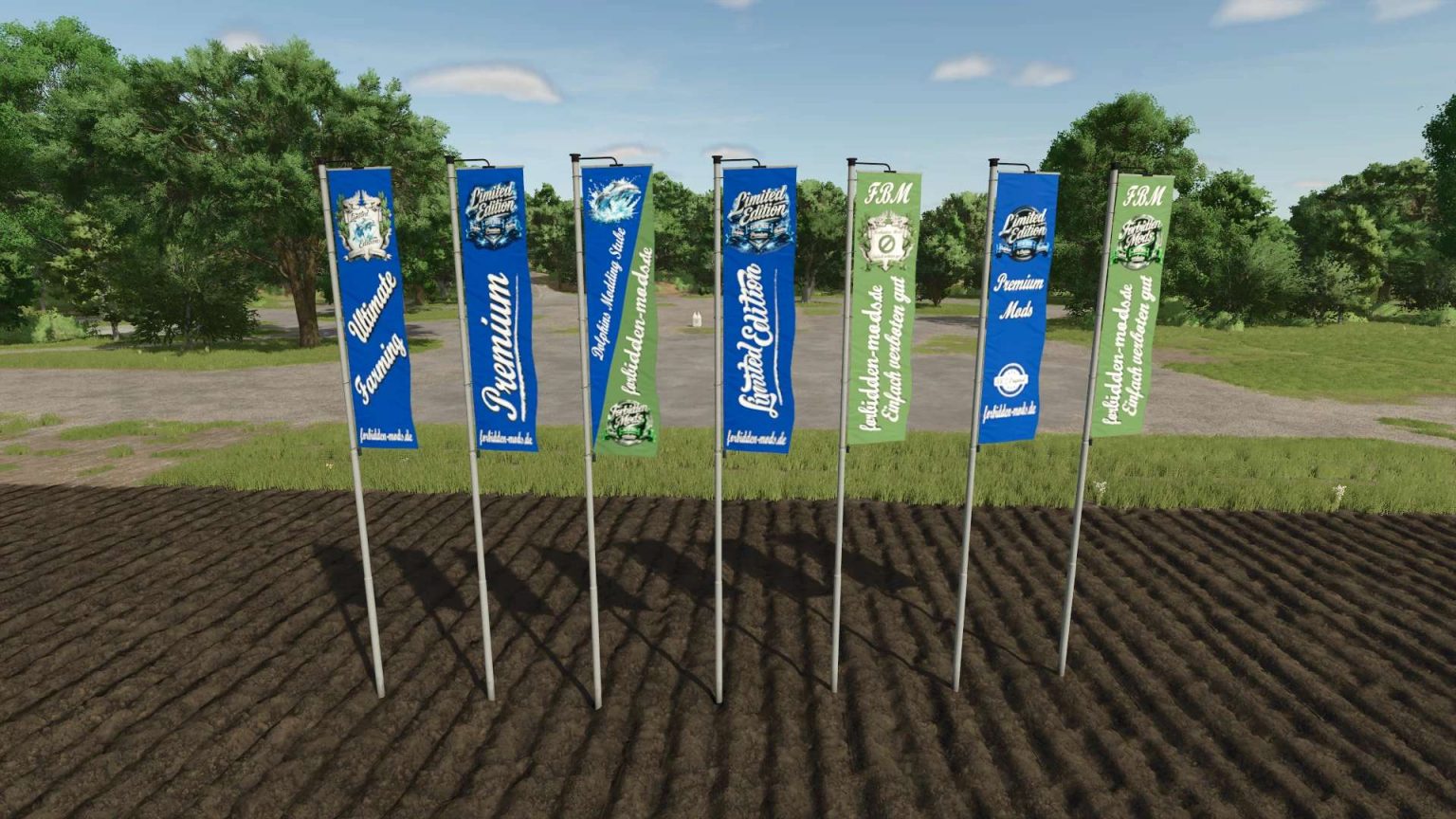 Flaggen Pack Limited Edition v1.0.0.0 FS25 Mod | Farming Simulator 22 Mod