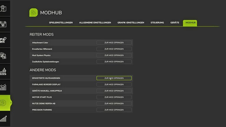 Mod Settings Hub V2.0.0.0 FS25 Mod | Farming Simulator 22 Mod
