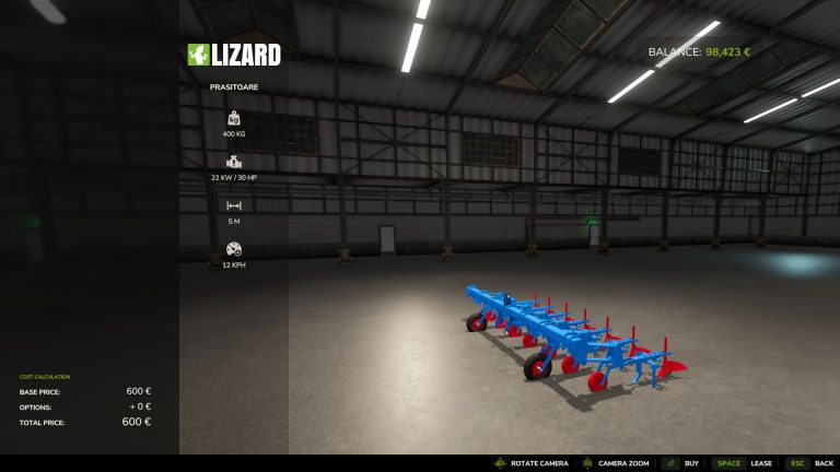 Weeder/Romanian Cultivator V1.0.0.0 FS25 Mod | Farming Simulator 22 Mod